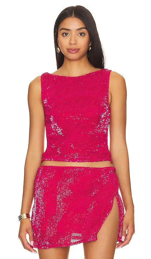 LOVERS AND FRIENDS Selma Top - Fuchsia