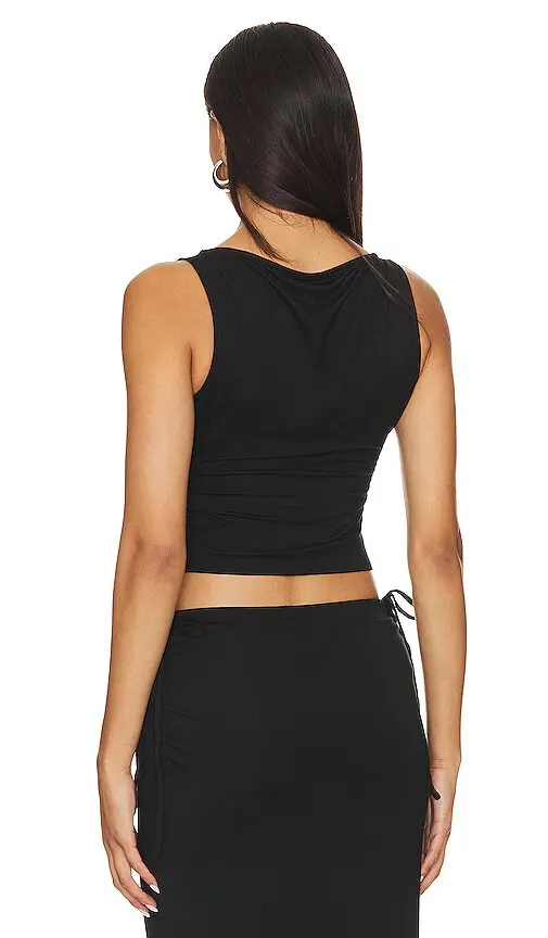 Lpa Sleeveless Ruched Jersey Top