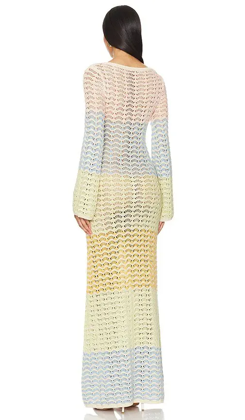 LOVERS AND FRIENDS Crocheted Maxi Dress