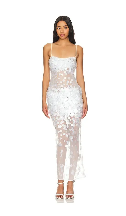 Retrofete Mischa Embellished Maxi Dress - Ivory