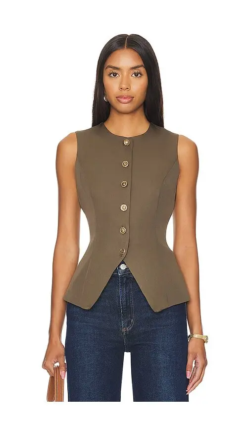 SNDYS. X Emiliana Top - Khaki