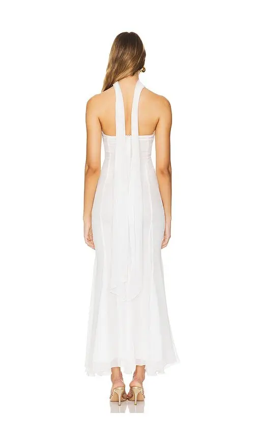 NANA JACQUELINE Cassandra Maxi Dress With Detachable Scarf