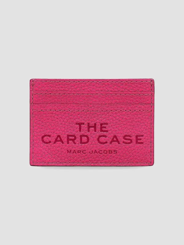 Marc Jacobs The Leather Card Case - Raspberry Pink