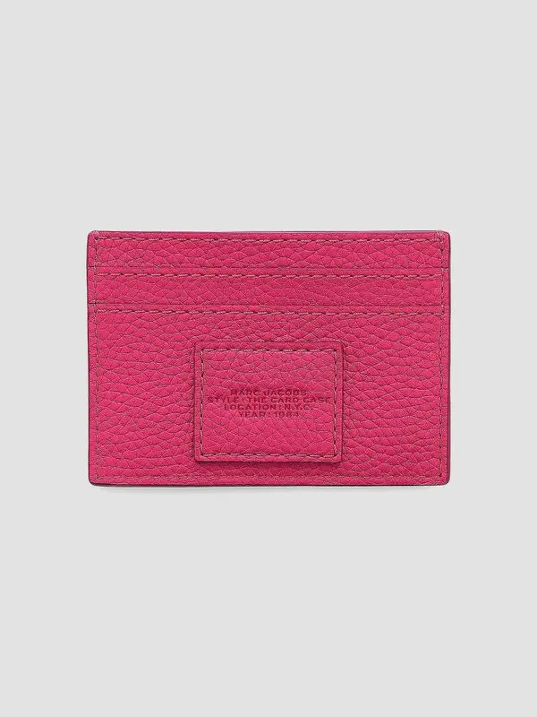 Marc Jacobs The Leather Card Case - Raspberry Pink