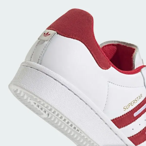 Adidas Superstar Shoes Cloud White - Cloud White / Team Victory Red / Grey  One | Editorialist