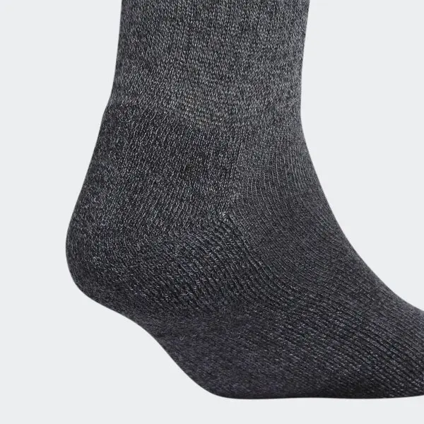 Adidas Athletic Cushioned Crew Socks 6 Pairs - Black