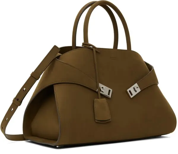 FERRAGAMO Brown Medium Hug Top Handle Bag