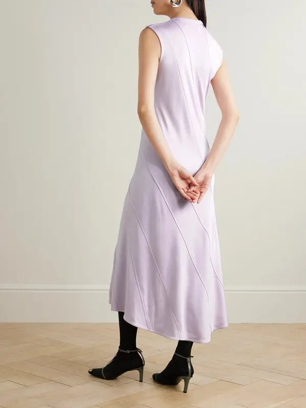 JIL SANDER Paneled Cady Midi Dress