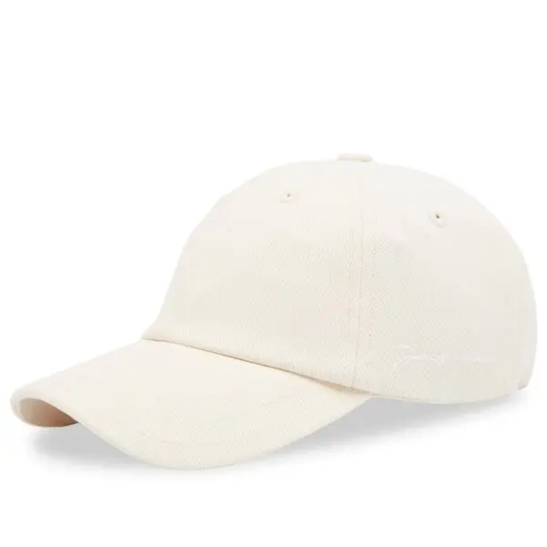 Jacquemus Script Logo Cap - Off-white