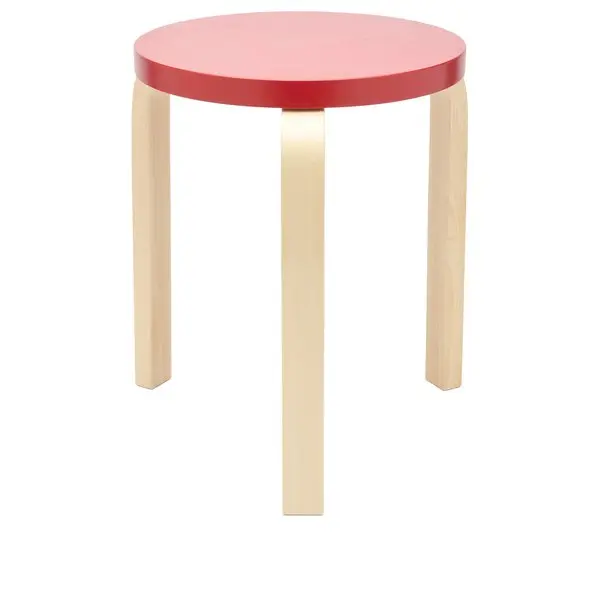 ARTEK Alvar Aalto 1933 Stool 60 - Lacquered Red