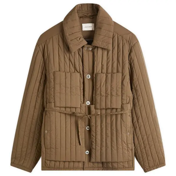 Buy CRAIG GREEN Quilted Worker Jacket - Brown At 54% Off