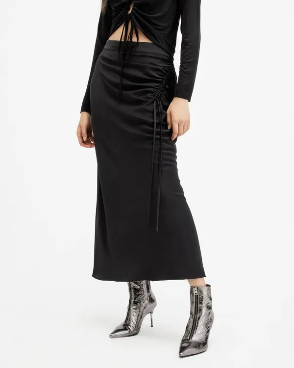 ALLSAINTS Alexia Gathered Maxi Skirt