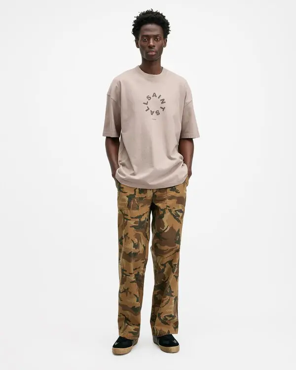 ALLSAINTS Tierra Oversized Crew Neck Logo T-shirt