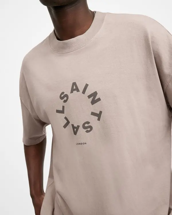 ALLSAINTS Tierra Oversized Crew Neck Logo T-shirt