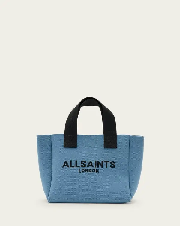 ALLSAINTS Izzy Logo Printed Tote - Steel Blue
