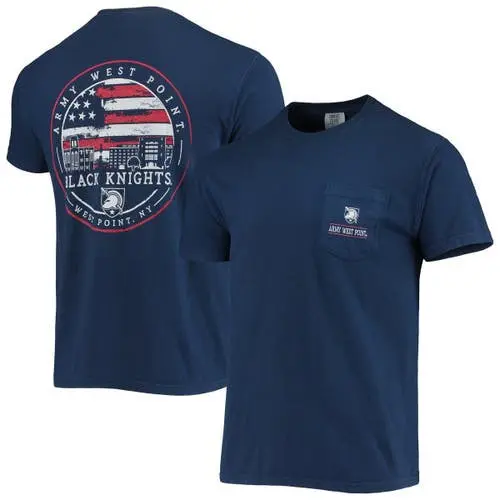 IMAGE ONE Army Black Knights Campus Americana T-shirt - Navy
