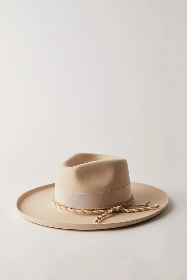 Free People Olin Wylder Cashmere Wide Brim Hat In Cream - 75  display picture 3