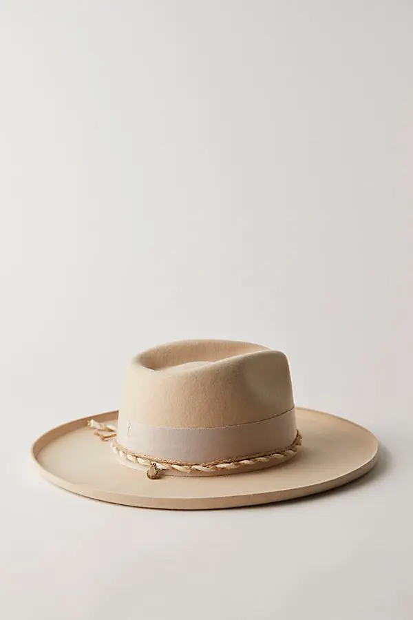 Free People Embellished Tan Women\'s Hat Baldwin Embellished Rancher Hat | Free People main image 3