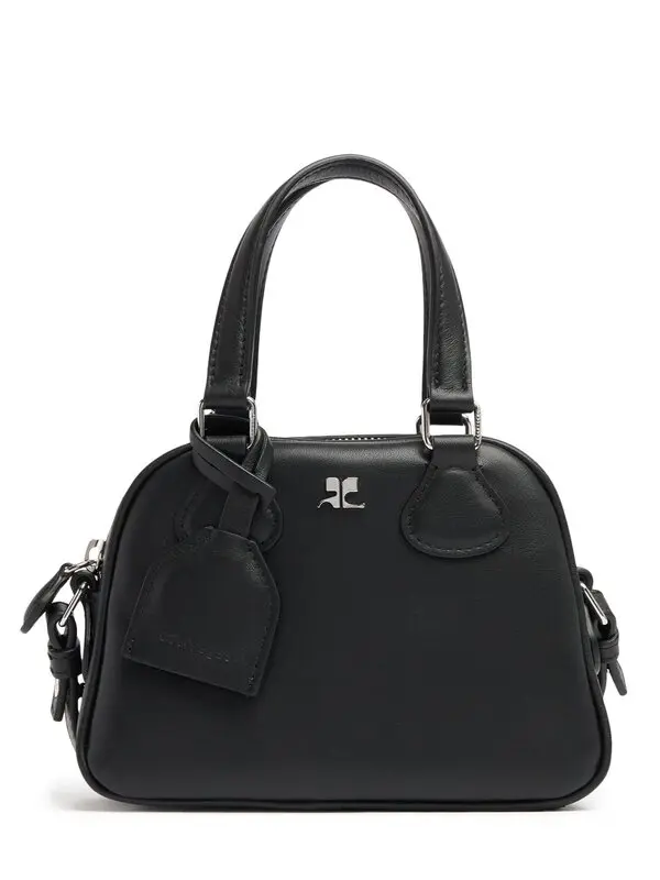 COURREGES Mini Bowling Leather Bag
