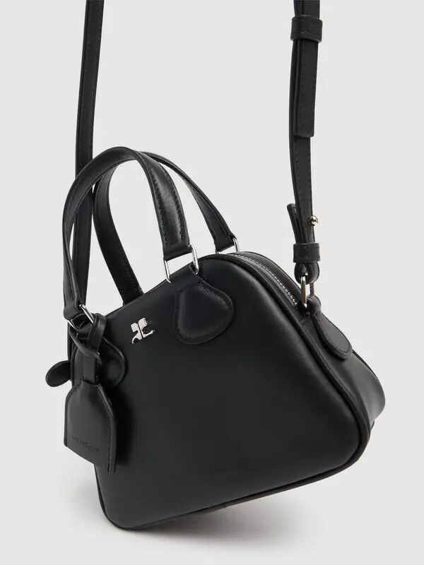COURREGES Mini Bowling Leather Bag