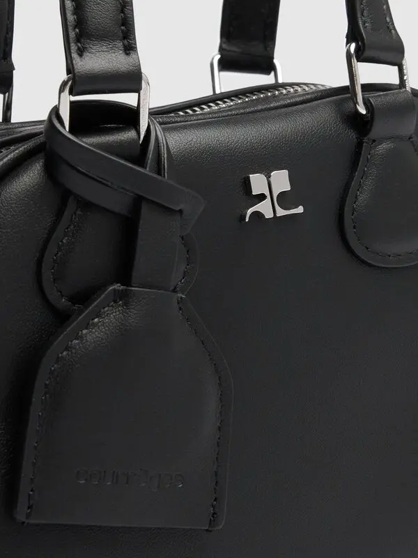 COURREGES Mini Bowling Leather Bag