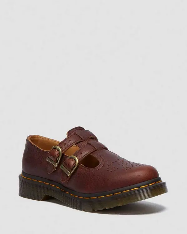Dr. Martens 8065 Ambassador Mary Jane Shoes - Brown
