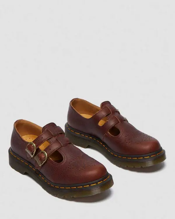 Dr. Martens 8065 Ambassador Mary Jane Shoes - Brown