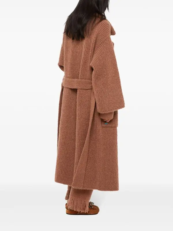 Alanui Knitted Robe Coat - Brown