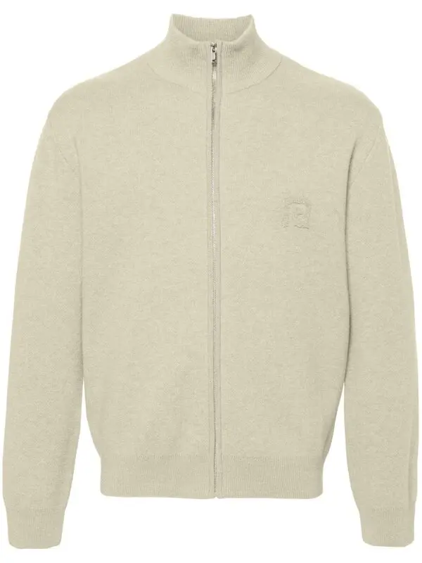 Nanushka Zip-up Merino Cardigan - Neutrals