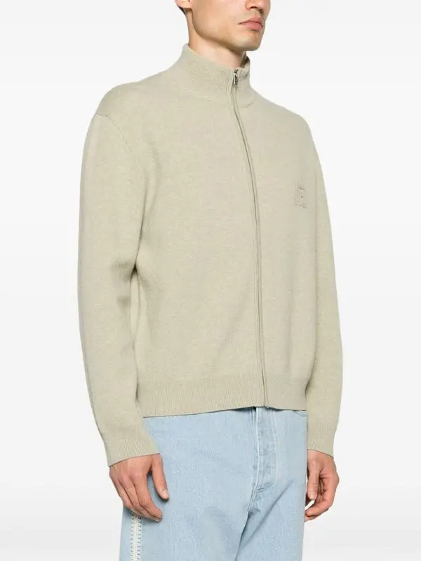 Nanushka Zip-up Merino Cardigan - Neutrals