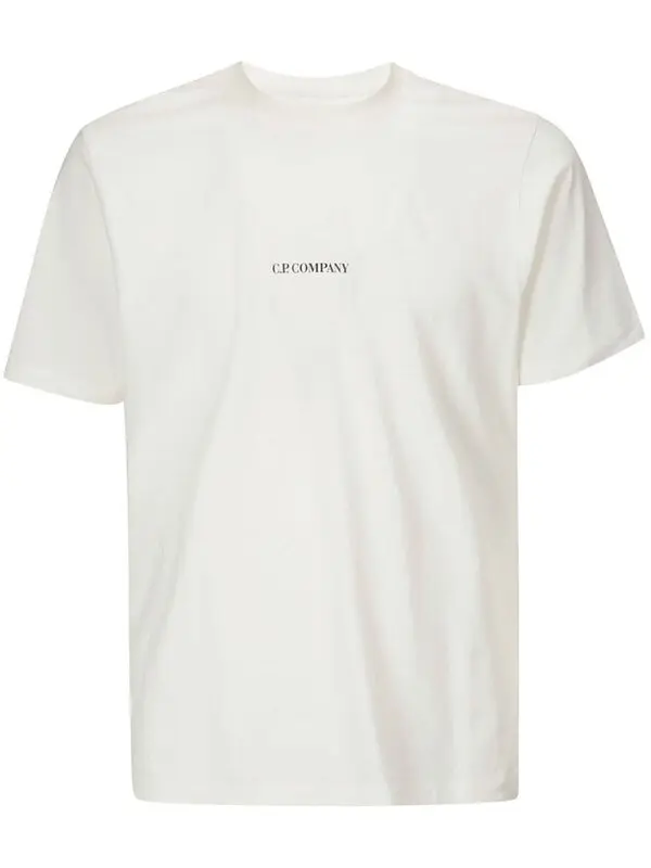 C.P. COMPANY Logo-print Cotton T-shirt - White