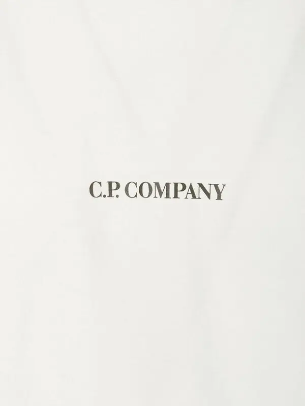 C.P. COMPANY Logo-print Cotton T-shirt - White
