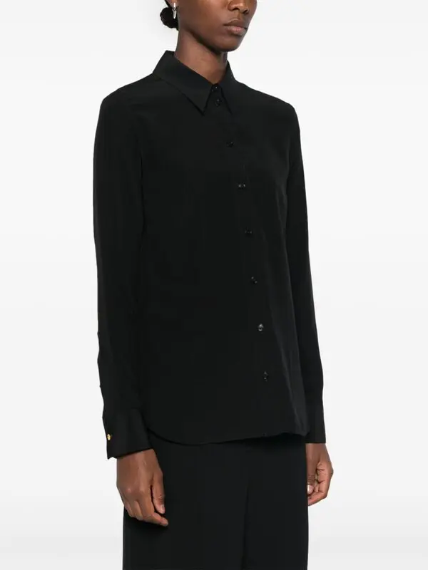 Stella McCartney Pointed-collar Silk Shirt