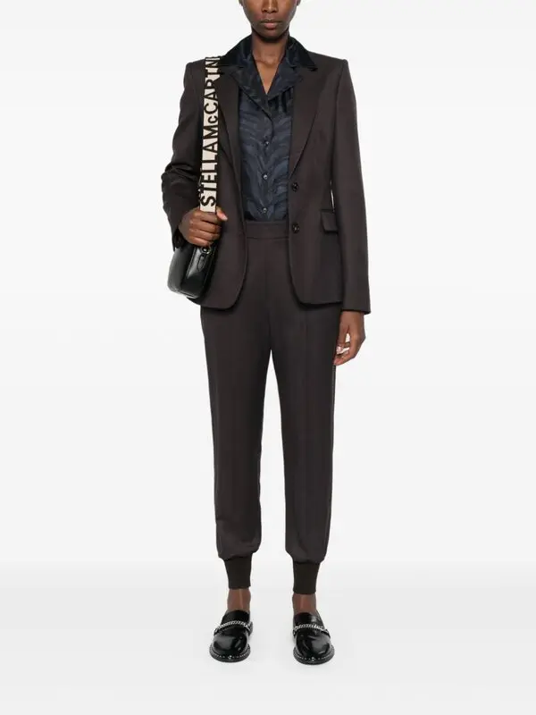 Stella McCartney Wool Tapered Trousers - Grey