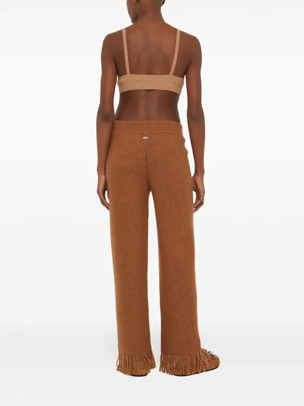Alanui Wide-leg Trousers - Brown