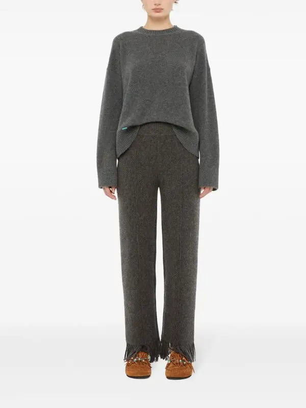 Alanui Wide-leg Trousers - Grey