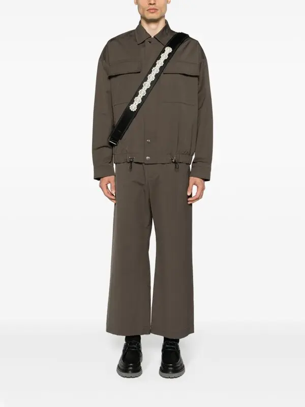 Nanushka Drawstring Twill Shirt Jacket