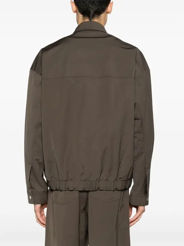 Nanushka Drawstring Twill Shirt Jacket