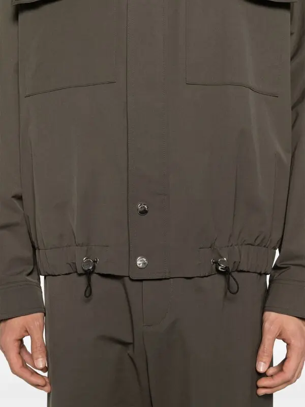 Nanushka Drawstring Twill Shirt Jacket