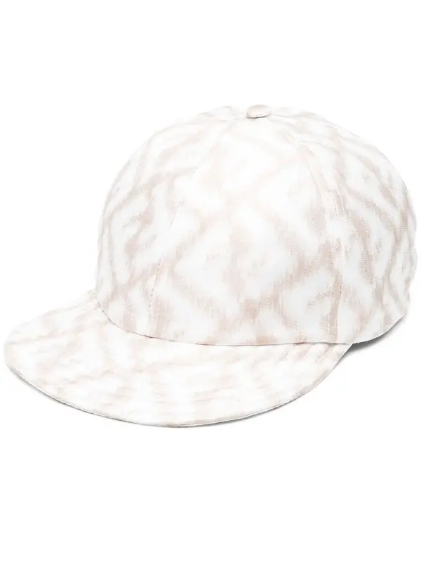 Fendi Ff Logo-print Baseball Cap - Neutrals
