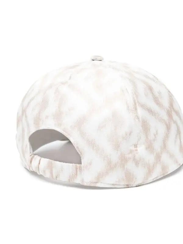 Fendi Ff Logo-print Baseball Cap - Neutrals