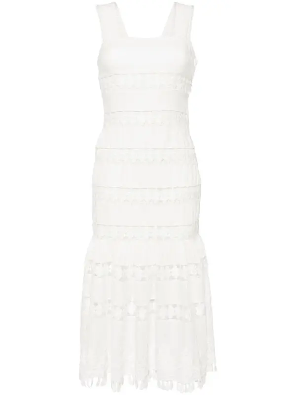 Zimmermann Trimmed Midi Dress - White