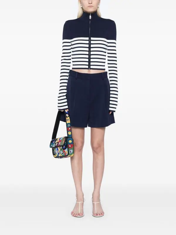 Staud Heather Thigh-length Shorts - Blue