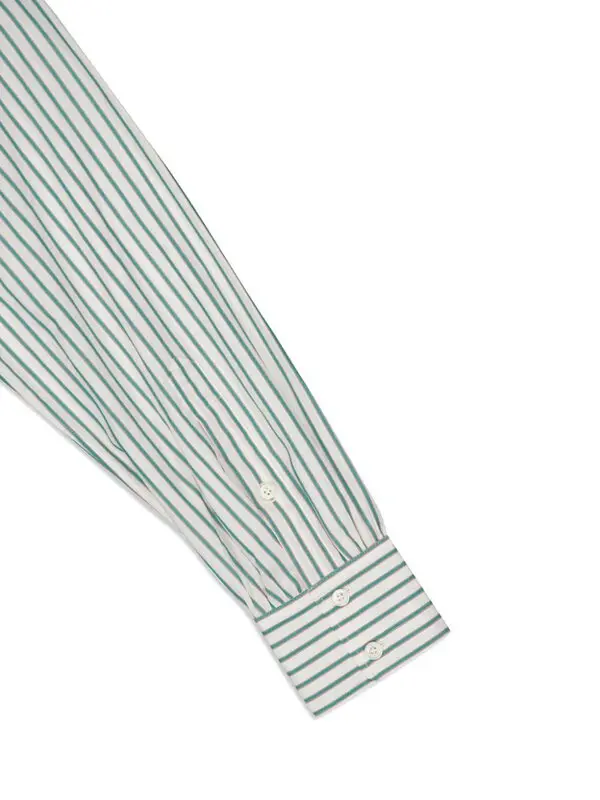 FRAME Cutaway Collar Striped Shirt