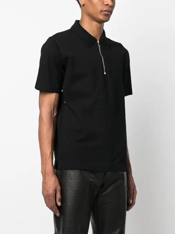 Givenchy Half-zip Cotton Polo Top - Black
