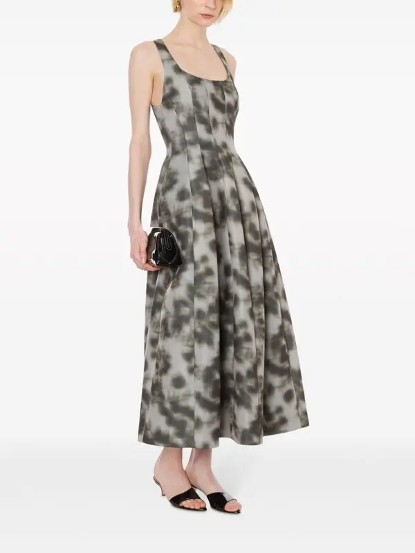 Philosophy Di Lorenzo Serafini Abstract-print Full Skirt Dress