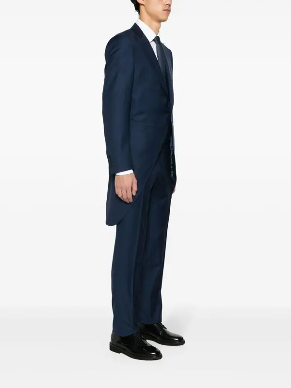 Canali Single-breasted Wool Suit - Blue