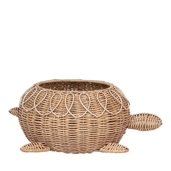 JULISKA Provence Rattan Turtle Bowl - Whitewash