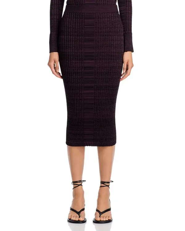 princess polly baby blue dress Hugo Boss Farmina Ribbed Midi Skirt In Nightfall Burgundy - 70% Off