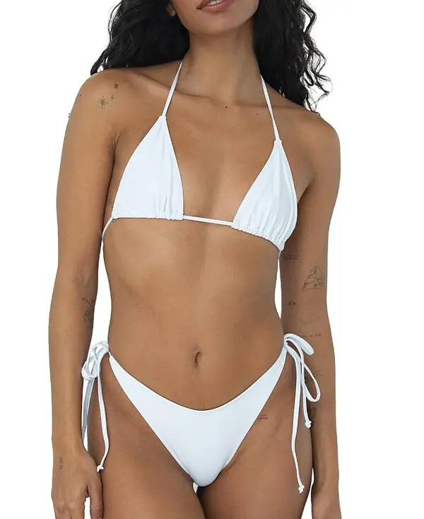 BRIGHT SWIMWEAR Melody Bikini Bottom - White